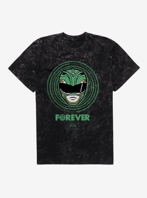 Mighty Morphin Power Rangers Green Ranger Forever Mineral Wash T-Shirt ...