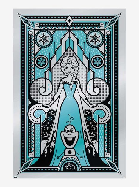 Disney100 Frozen Elsa Poster | Hot Topic