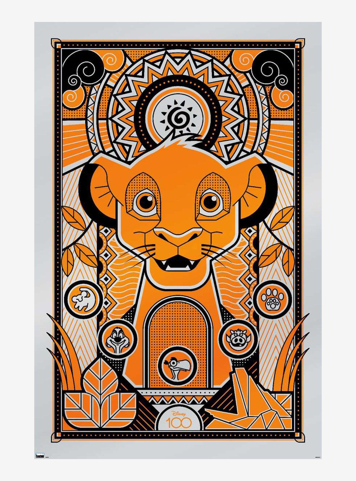 Disney100 The Lion King Simba Poster | Hot Topic