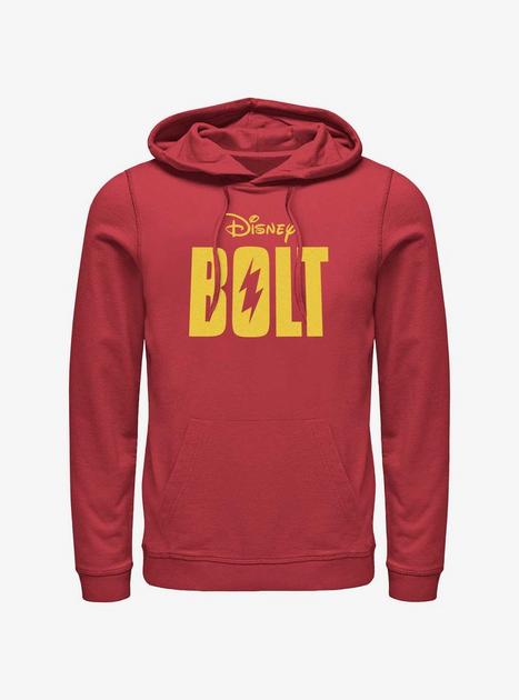 Disney Bolt Logo Hoodie - RED | Hot Topic