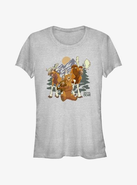 Disney Brother Bear Rutt and Tuke Moose Brothers Girls T-Shirt - GREY ...