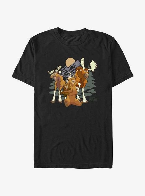 Disney Brother Bear Rutt and Tuke Moose Brothers T-Shirt - BLACK | Hot ...