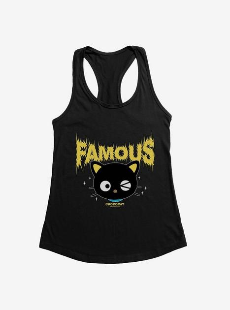Chococat Famous Metal Font Womens Tank Top - BLACK | BoxLunch