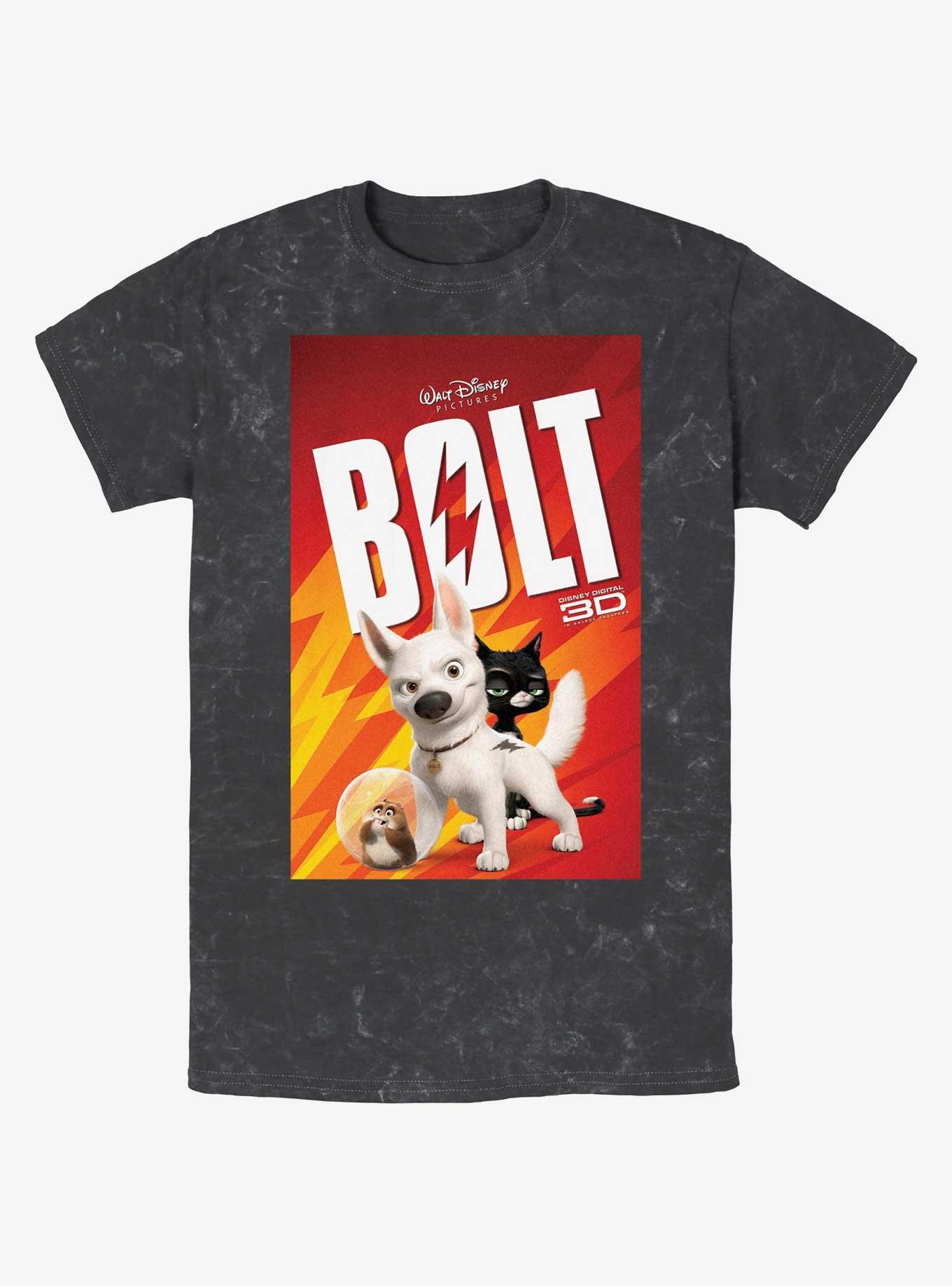 Disney Bolt Movie Poster Mineral Wash T-Shirt - MULTI | BoxLunch