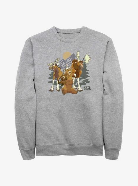 Disney Brother Bear Rutt and Tuke Moose Brothers Sweatshirt - GREY ...