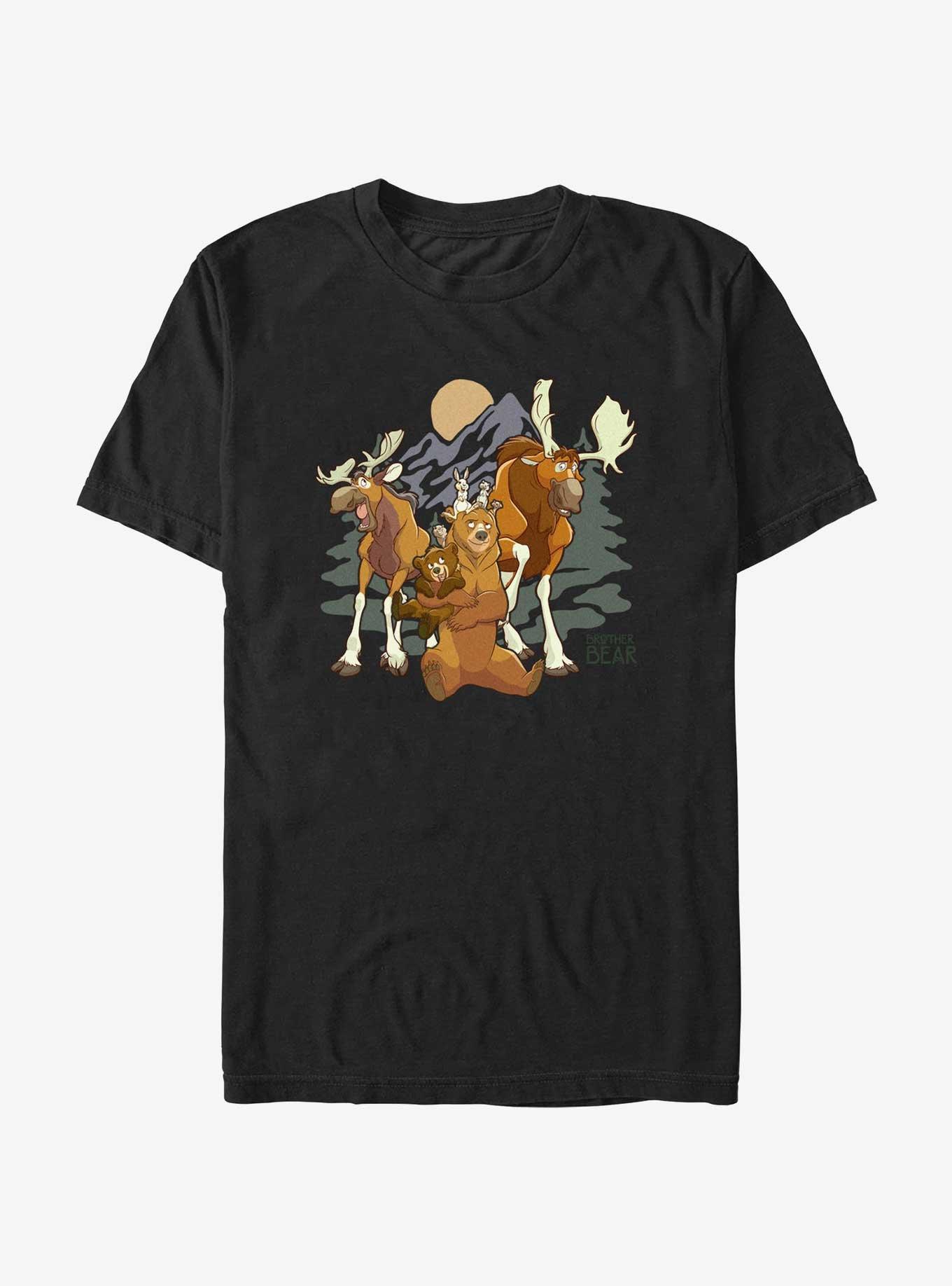 Disney Brother Bear Rutt and Tuke Moose Brothers T-Shirt - BLACK | BoxLunch