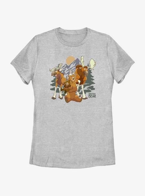 Disney Brother Bear Rutt and Tuke Moose Brothers Womens T-Shirt - GREY ...