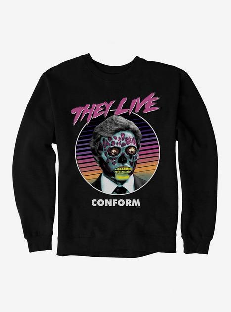 They Live Conform Sweatshirt - BLACK | Hot Topic