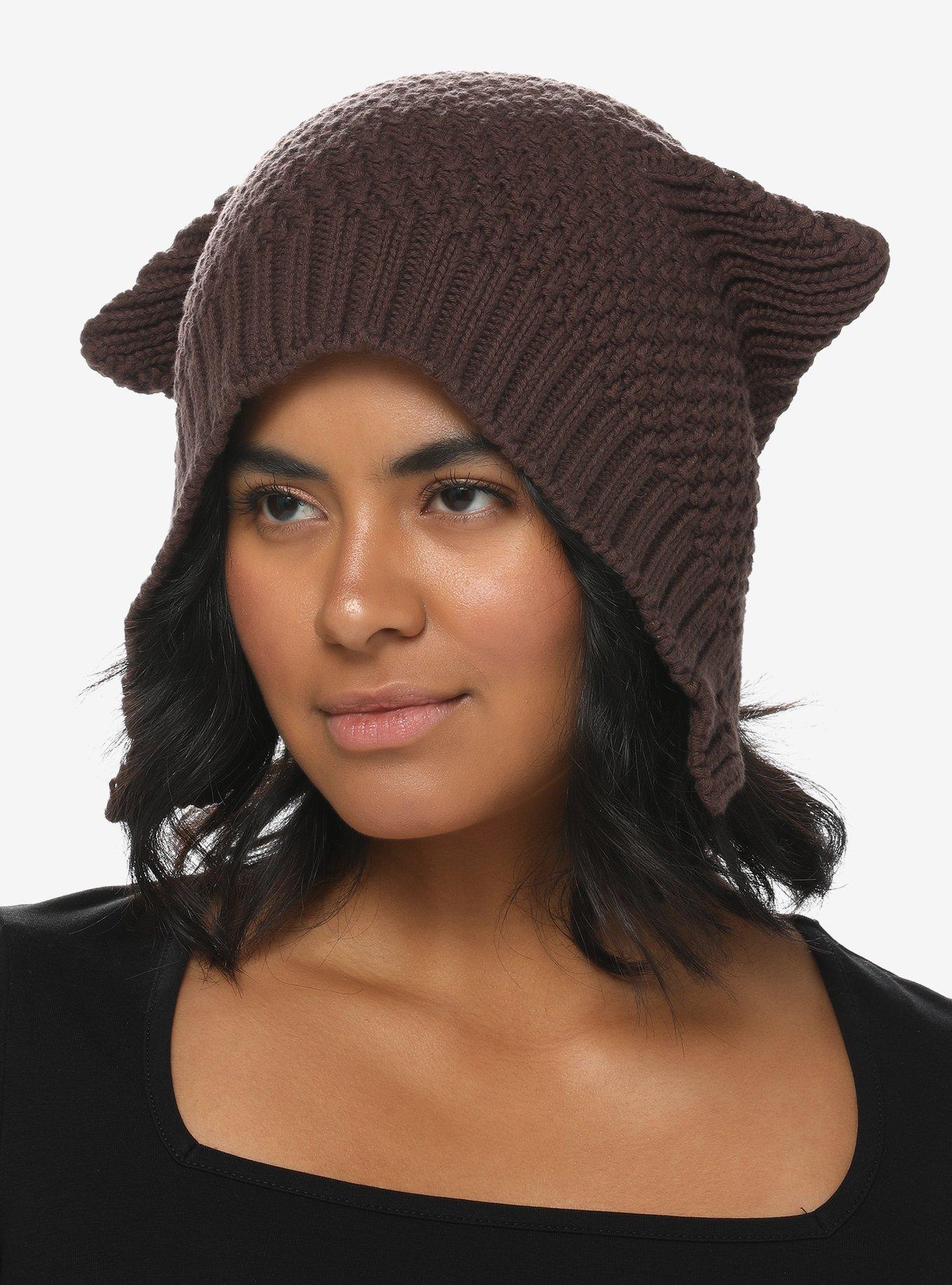 Brown Ears Knit Bonnet | Hot Topic