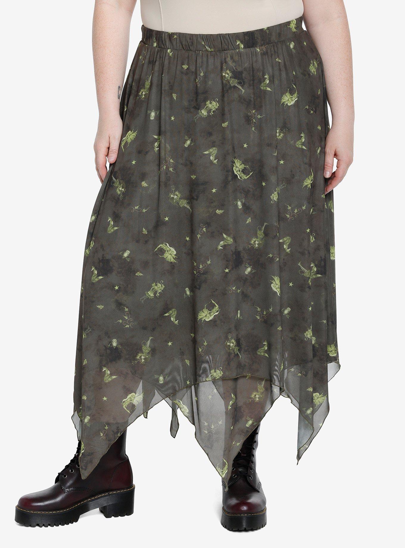 Forest Fairy Hanky Hem Midi Skirt Plus Size By Amy Brown | Hot Topic
