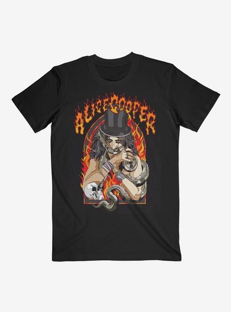 Alice Cooper Snake Stained Glass Boyfriend Fit Girls T-Shirt | Hot Topic