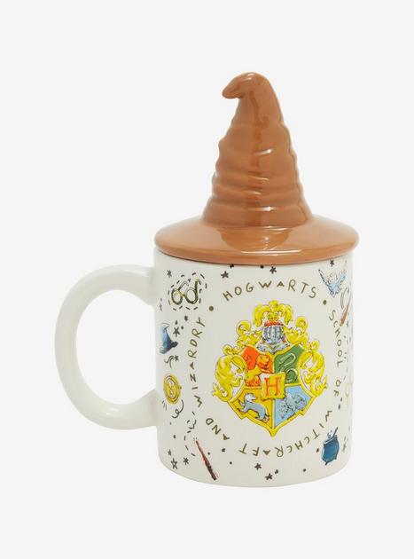 Harry Potter Hogwarts Mug with Sorting Hat Figural Lid | BoxLunch