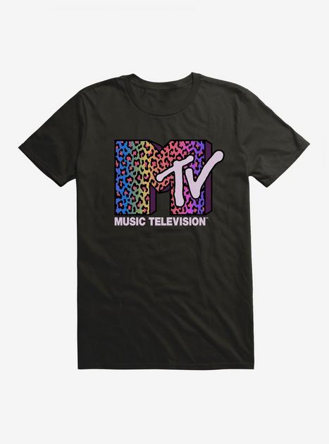 MTV Rainbow Cheetah Logo T-Shirt | Hot Topic
