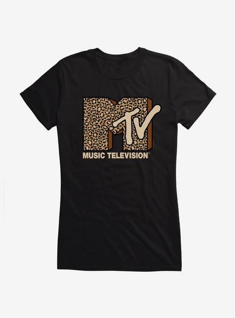 MTV Leopard Logo Girls T-Shirt | Hot Topic