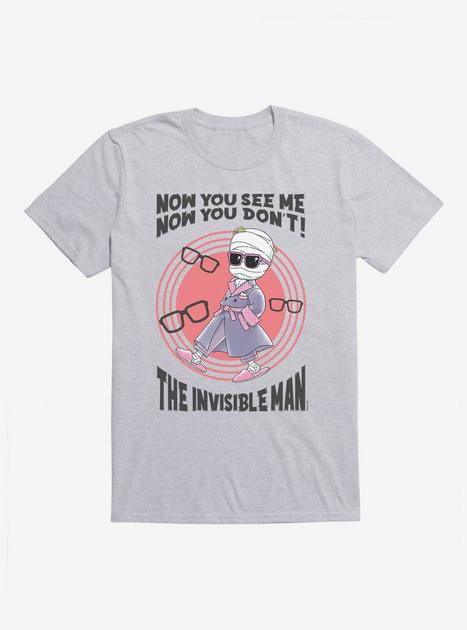 Universal Anime Monsters Invisible Man T-Shirt - GREY | BoxLunch