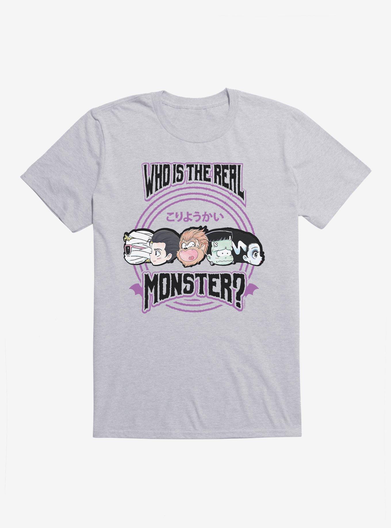 Universal Anime Monsters The Real Monster Lineup T-Shirt - GREY | BoxLunch