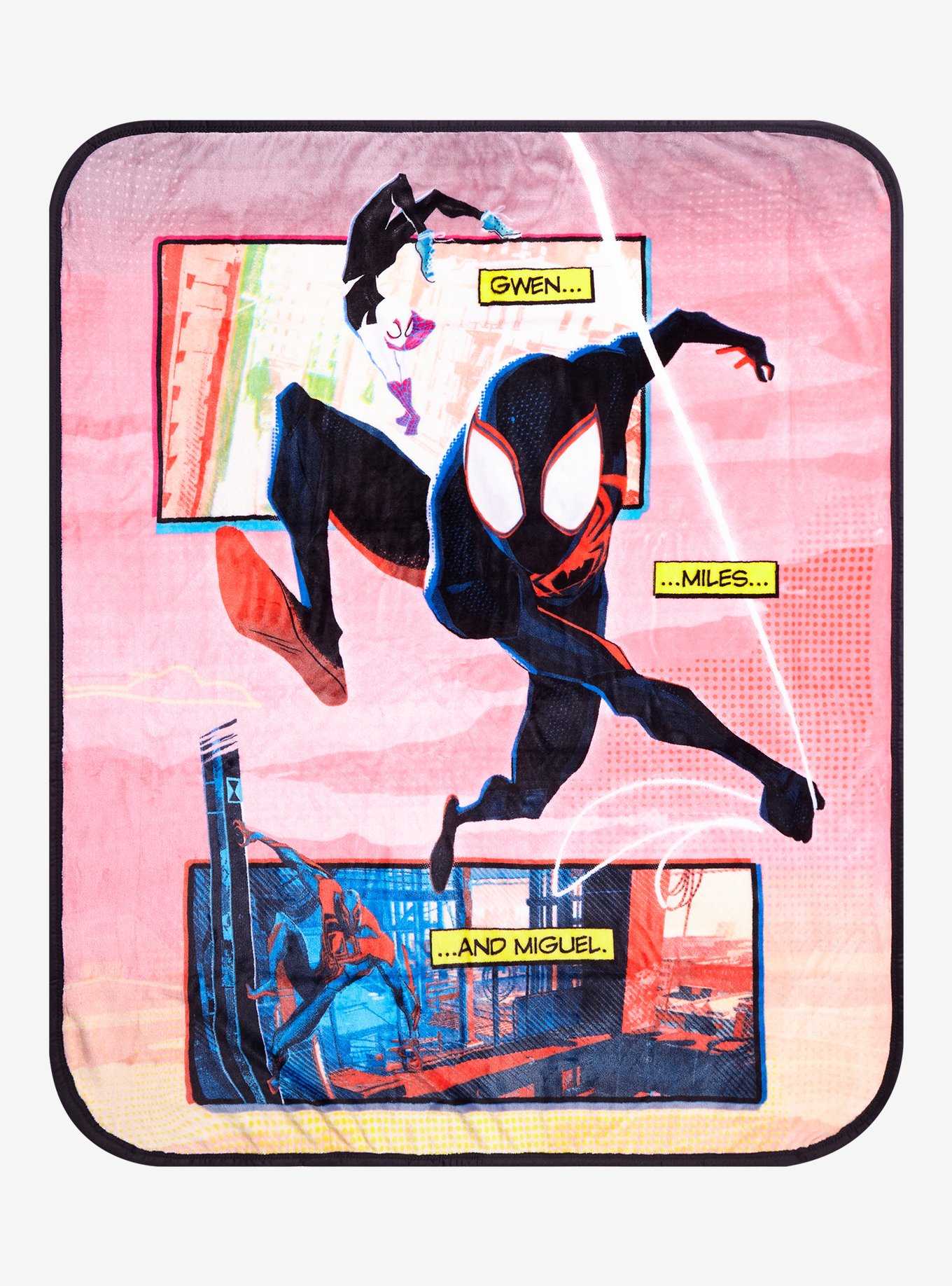 Spider-Man: Across the Spider-Verse Comic Panel Throw - BoxLunch ...