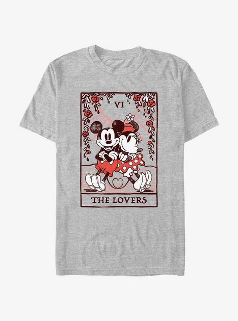 Disney Mickey Mouse & Minnie Mouse The Lovers T-Shirt - GREY | Hot Topic