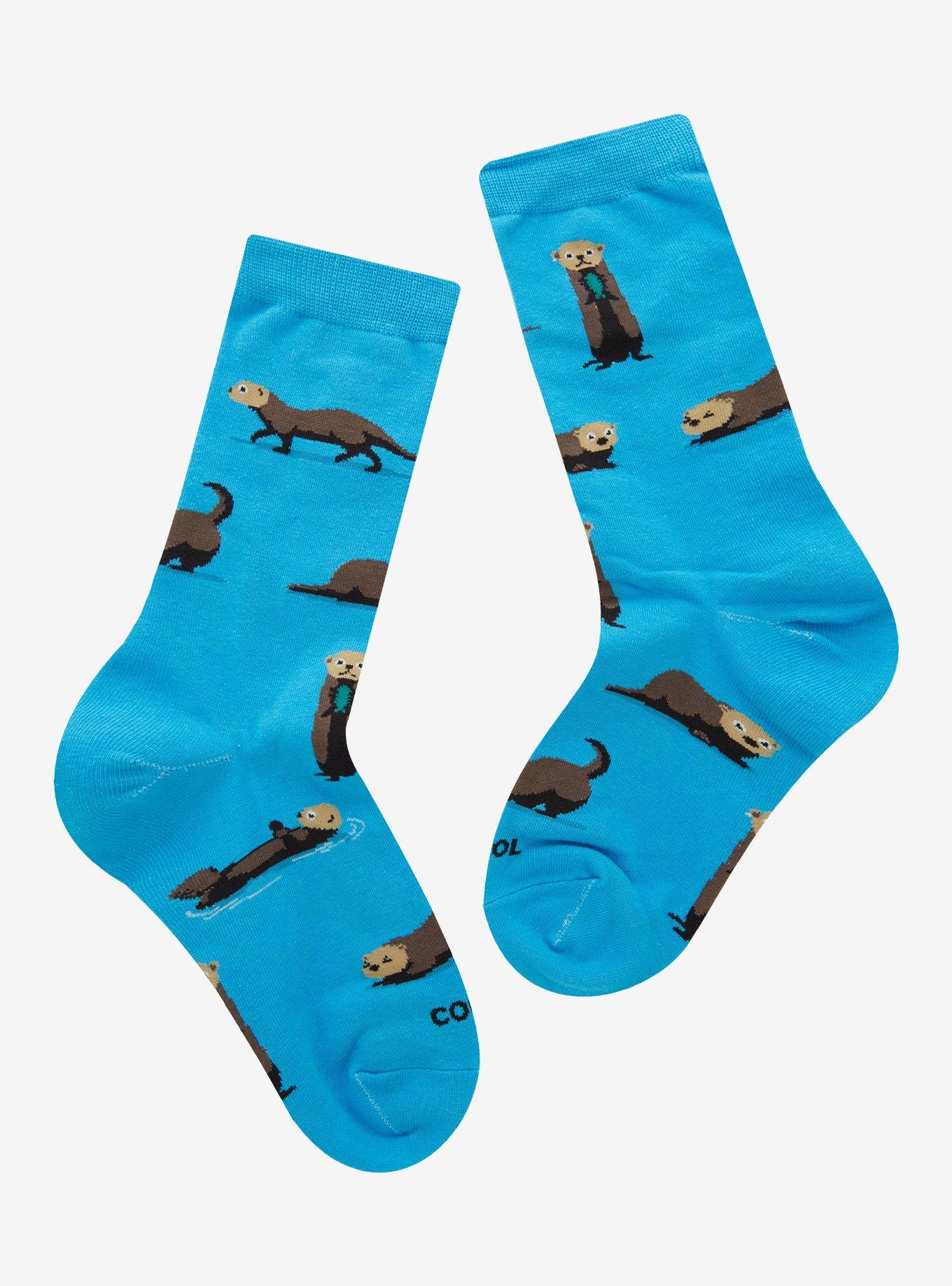 Cool Socks Sea Otter Allover Print Crew Socks | BoxLunch