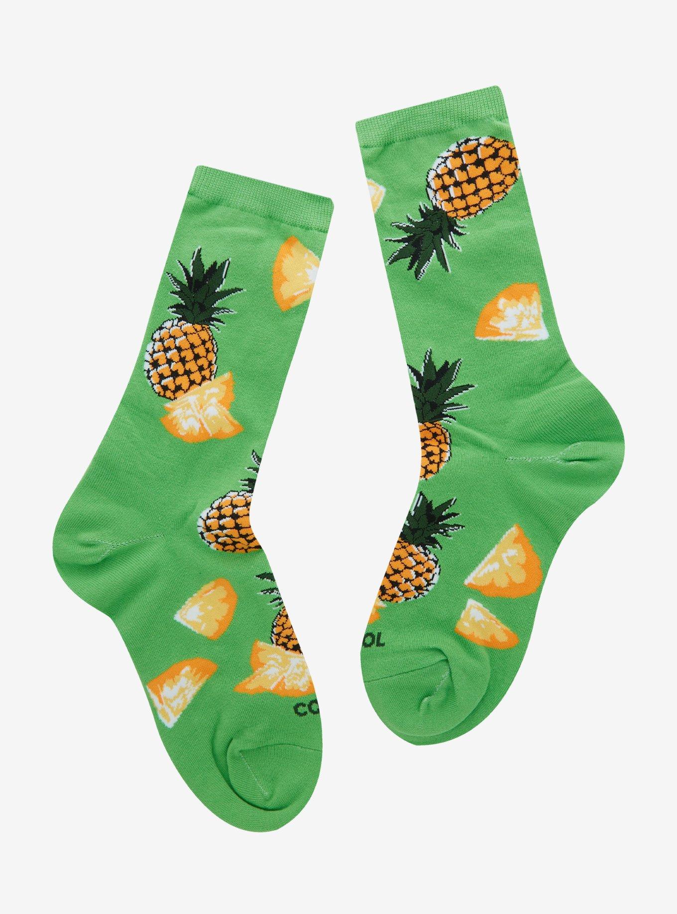 Cool Socks Pineapple Allover Print Crew Socks | BoxLunch