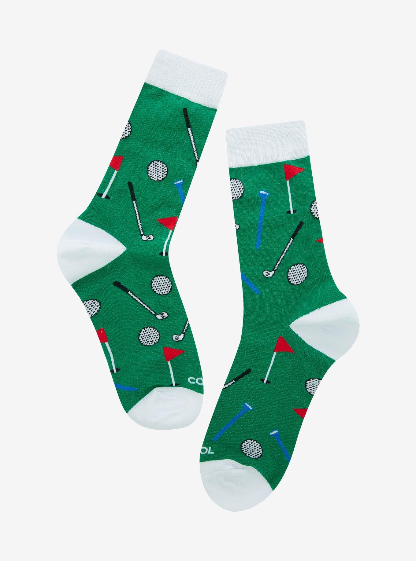 Cool Socks Golf Icons Allover Print Crew Socks | BoxLunch
