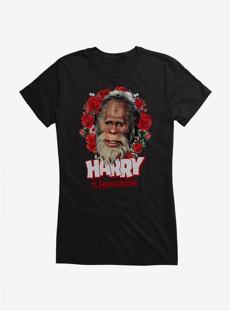 Harry And The Hendersons Floral Harry Girls T-Shirt - BLACK | Hot Topic