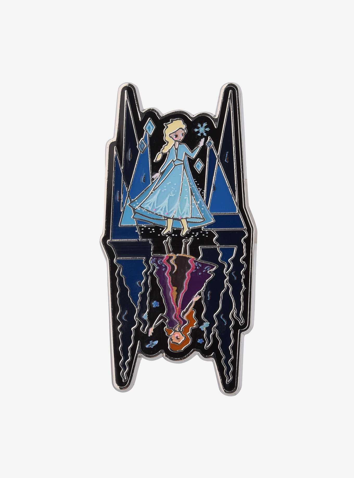Disney 100 Frozen Anna & Elsa Reflection Enamel Pin - BoxLunch ...