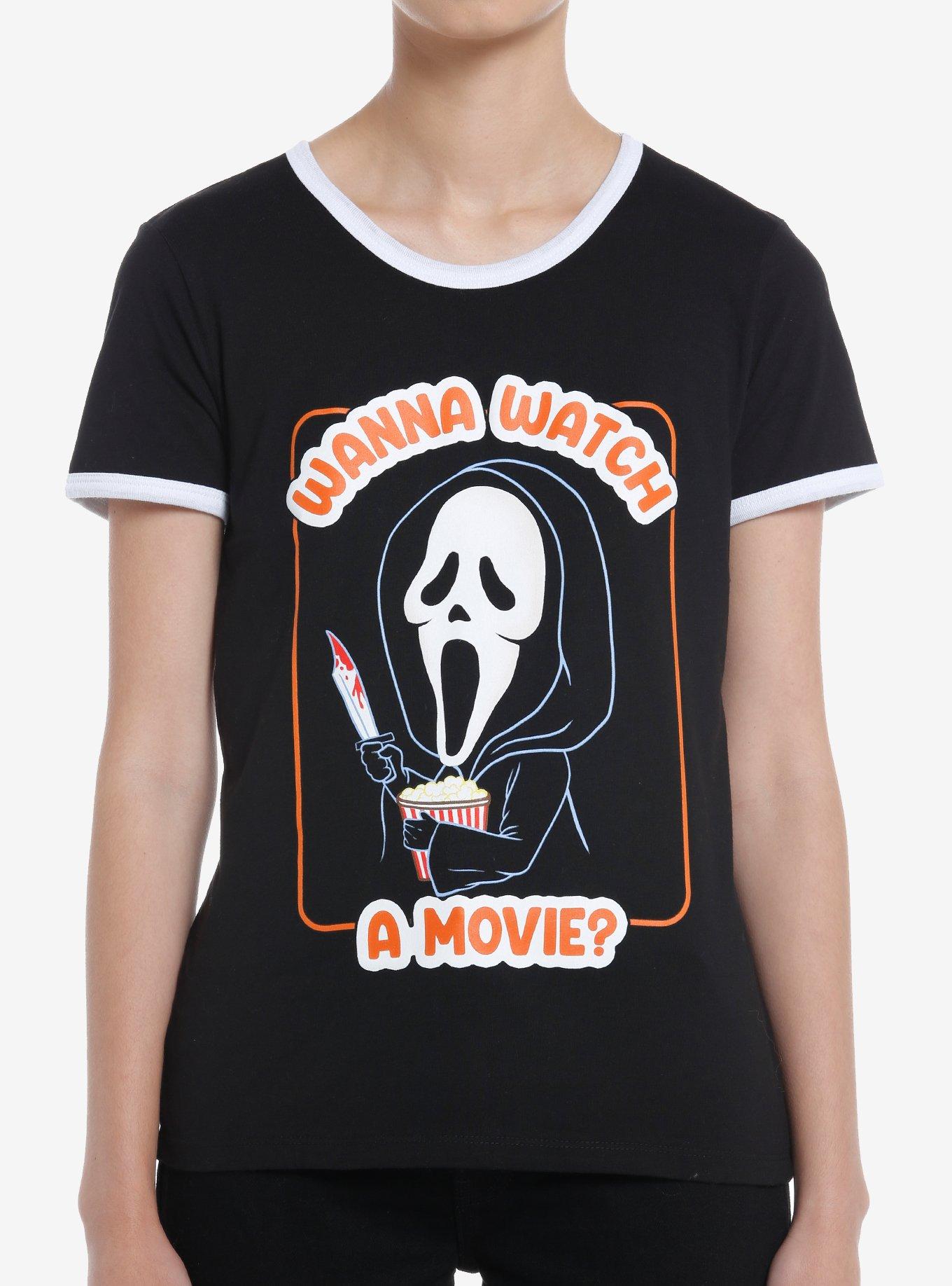 Scream Ghost Face Watch Movies Girls Ringer T-Shirt | Hot Topic