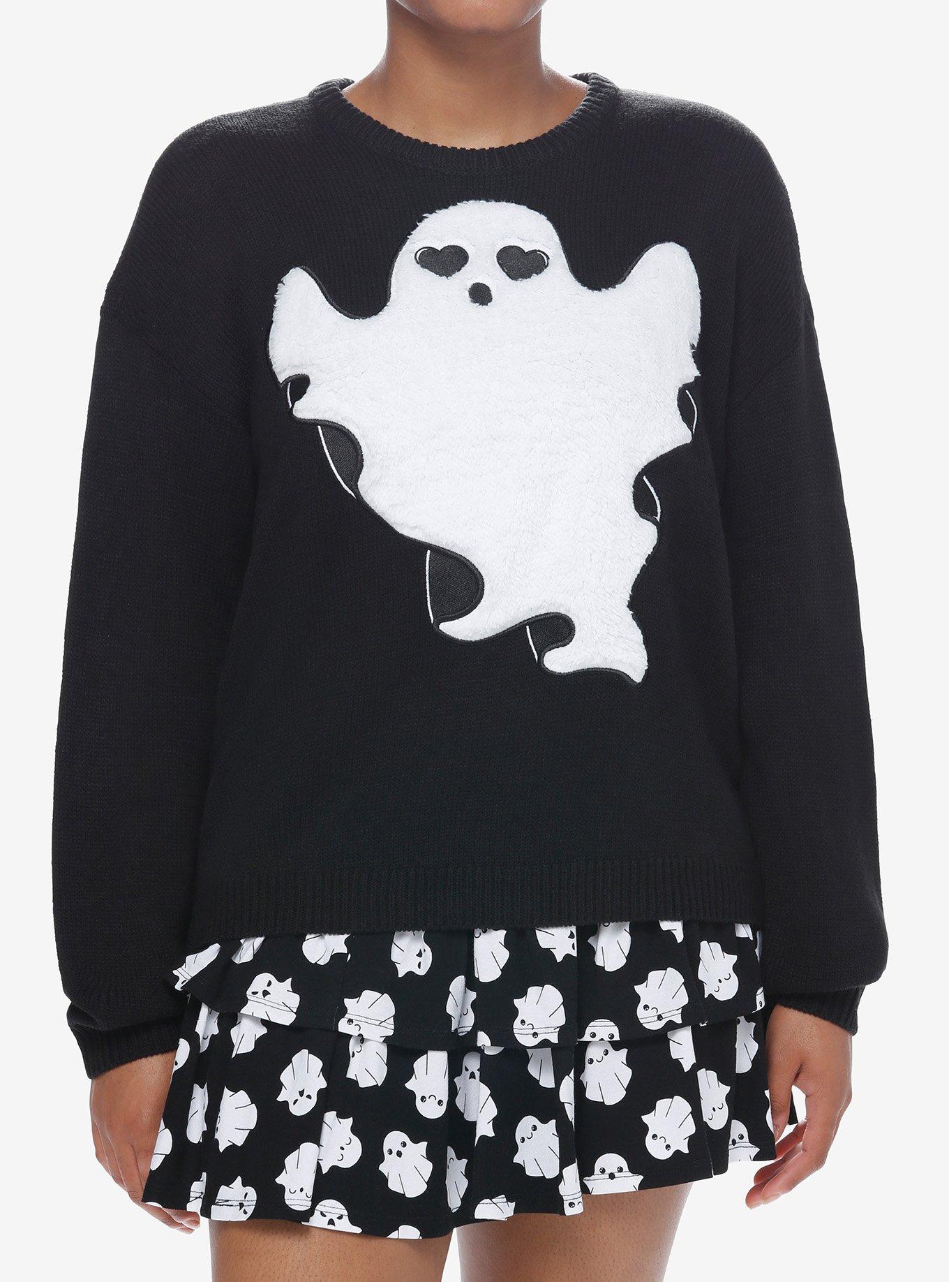 Sweet Society Kawaii Ghost Girls Knit Sweater | Hot Topic
