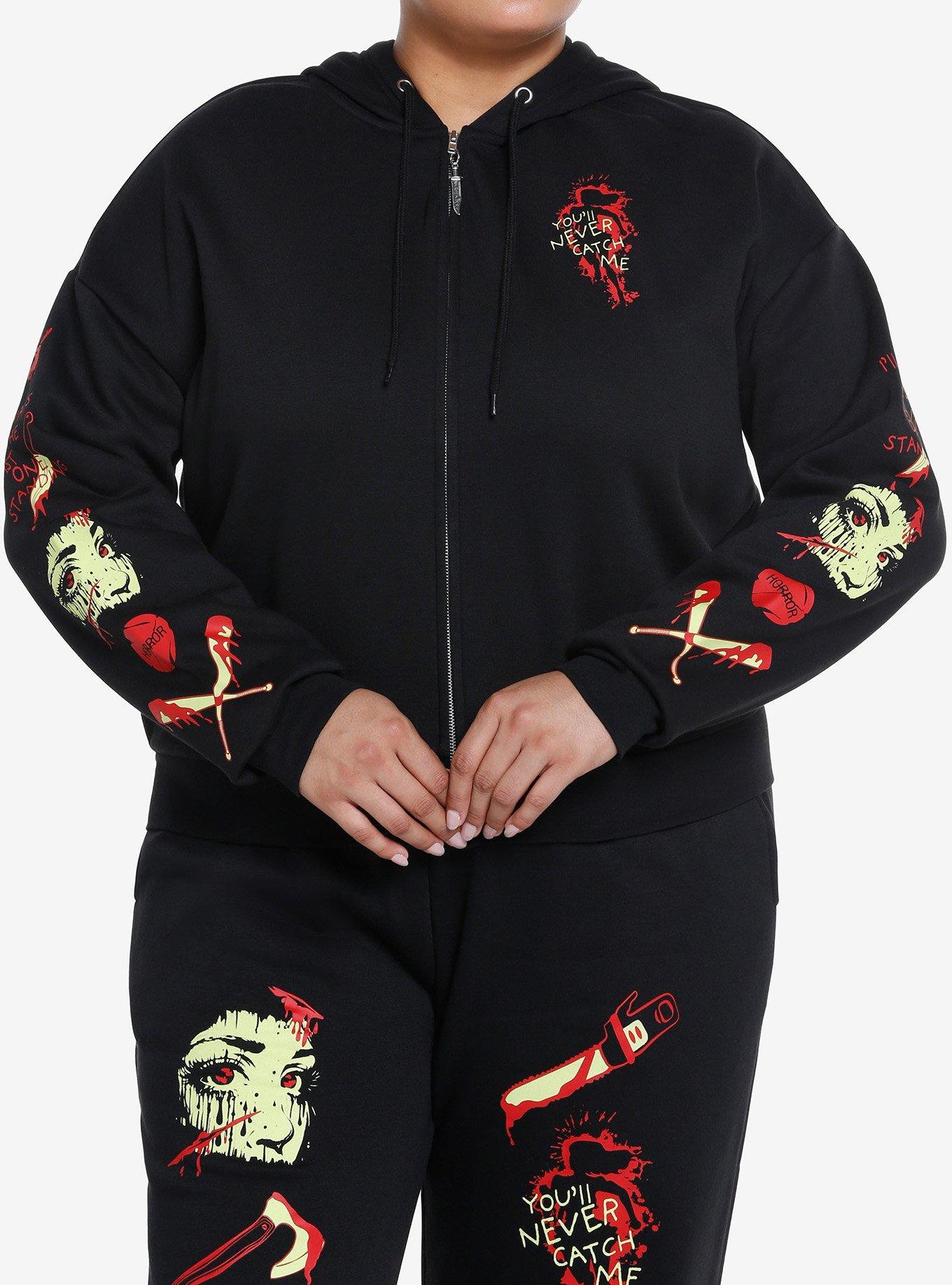 Social Collision Final Girl Crop Girls Hoodie Plus Size | Hot Topic