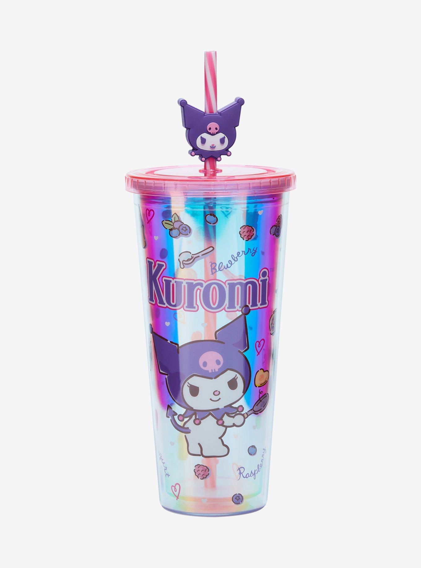 Kuromi Sweets Iridescent Acrylic Travel Cup | Hot Topic