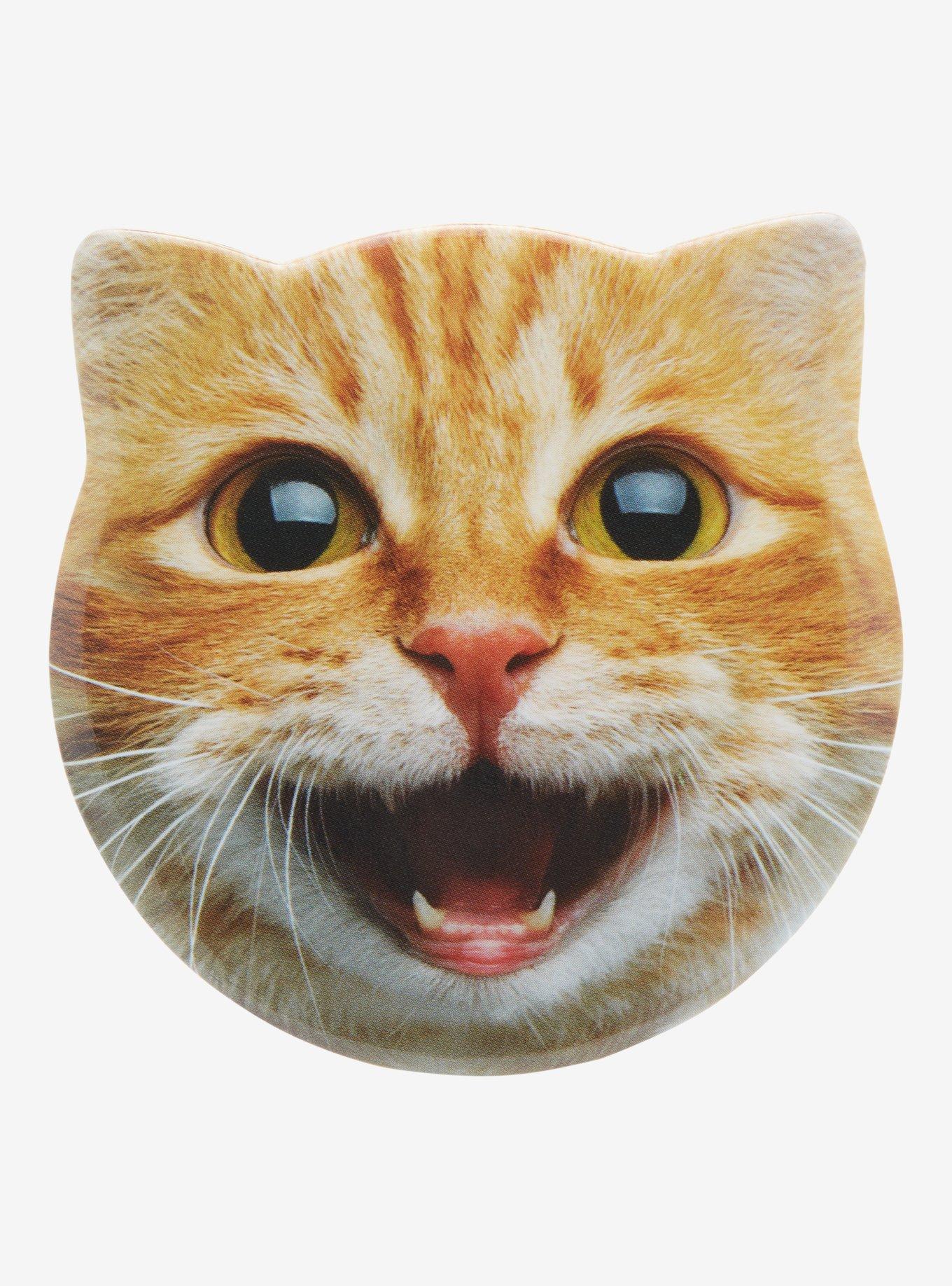Happy Tabby Cat Button | Hot Topic