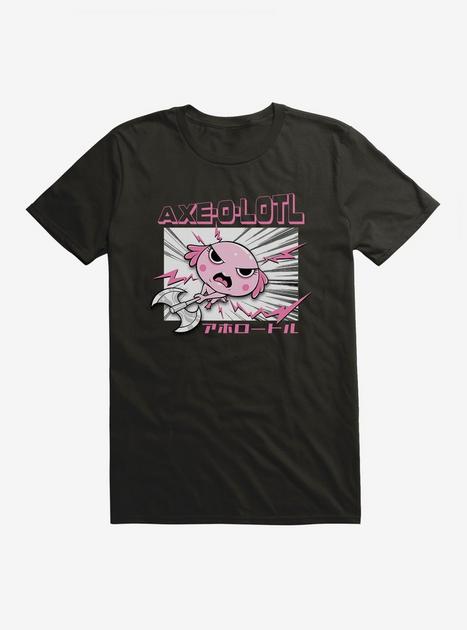 Axolotl Axe-O-Lotl T-Shirt - BLACK | BoxLunch