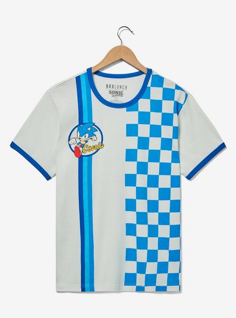 Sonic the Hedgehog Checkered Ringer T-Shirt - BoxLunch Exclusive | BoxLunch