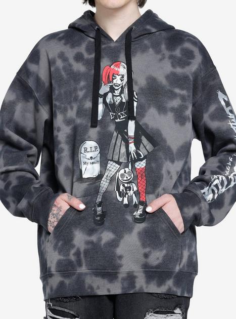 Zombie Makeout Club Goth Clown Girl Hoodie | Hot Topic