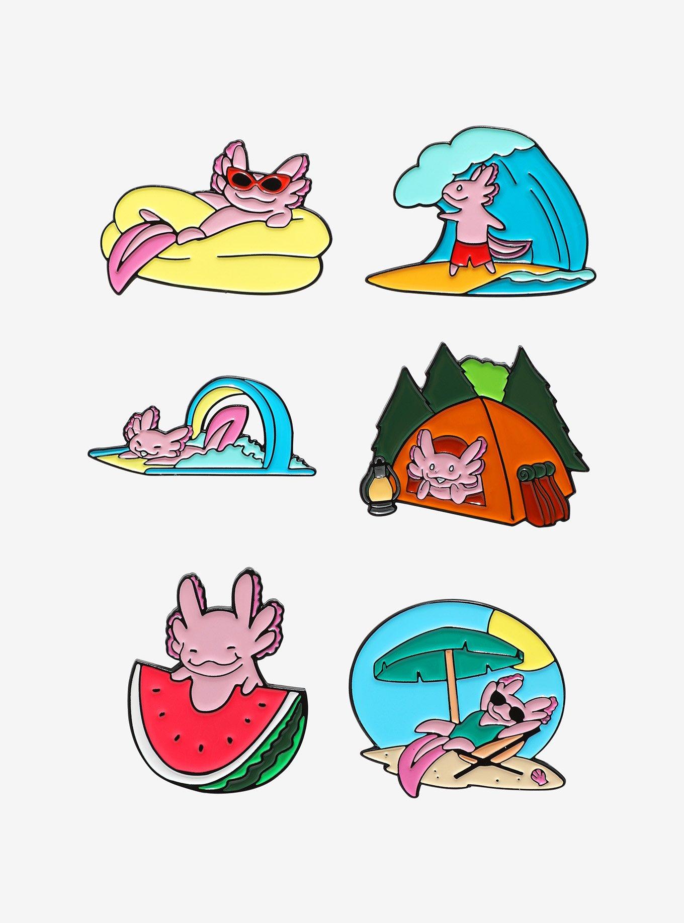 Axolotls Summer Fun Blind Box Enamel Pin Hot Topic