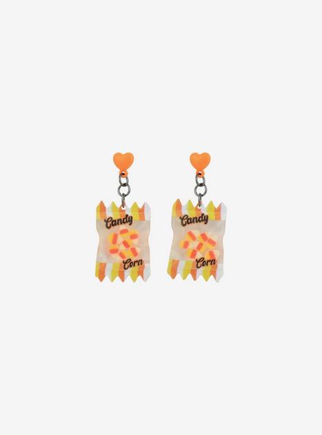 Cosmic Aura Candy Corn Bags Drop Earrings | Hot Topic