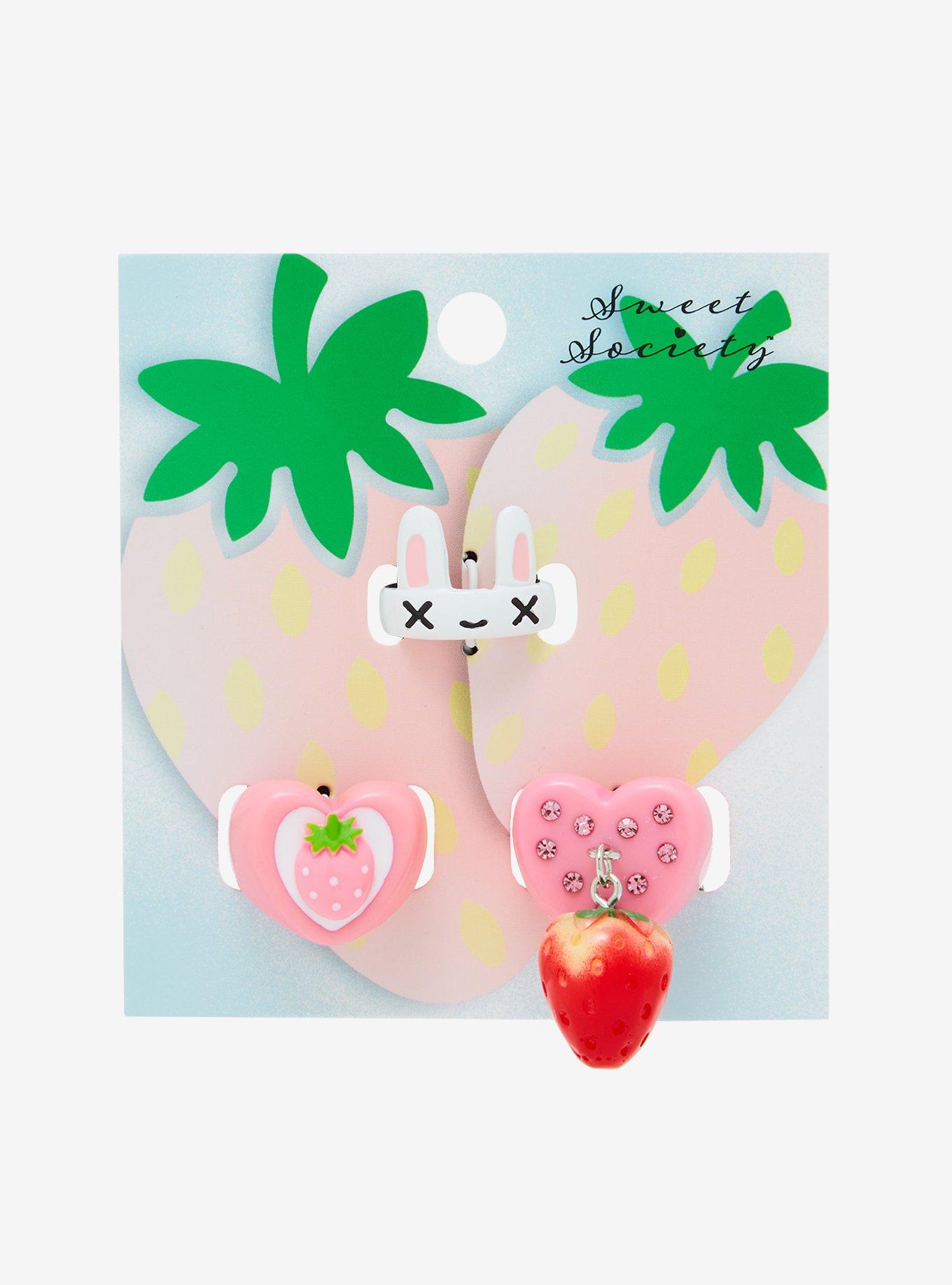 Sweet Society Bunny Strawberry Ring Set | Hot Topic
