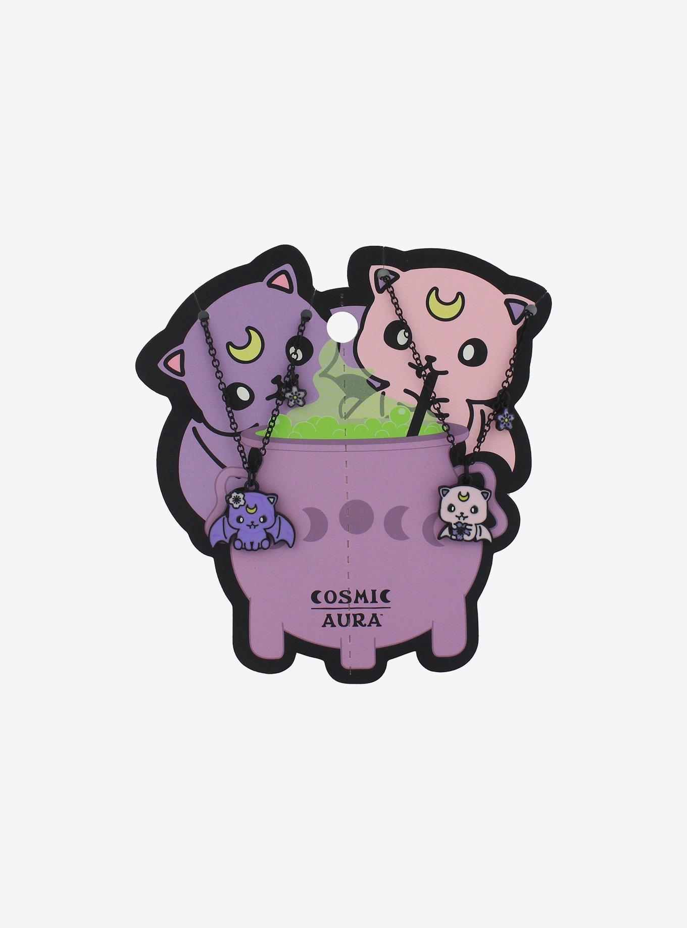 Cosmic Aura Pastel Bat Best Friend Necklace Set | Hot Topic