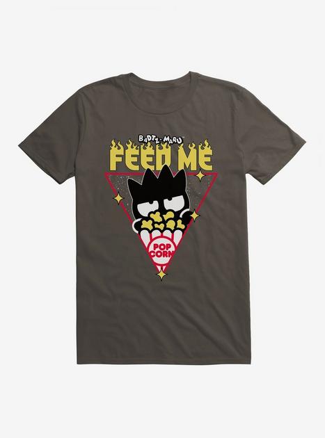 Badtz-Maru Feed Me Popcorn T-Shirt - BLACK | Hot Topic