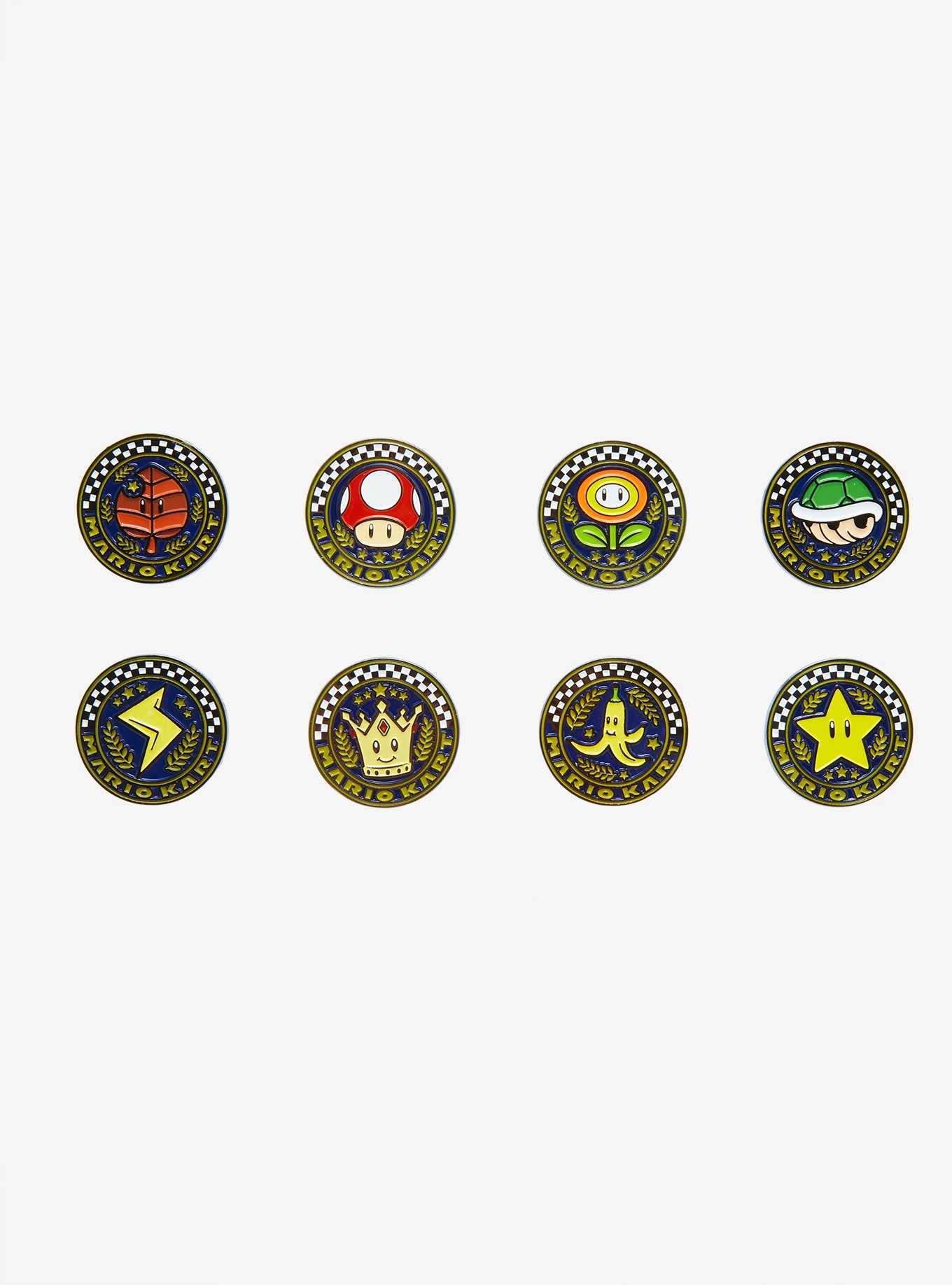 Nintendo Mario Kart Racing Cup Symbols Blind Box Enamel Pin - BoxLunch ...