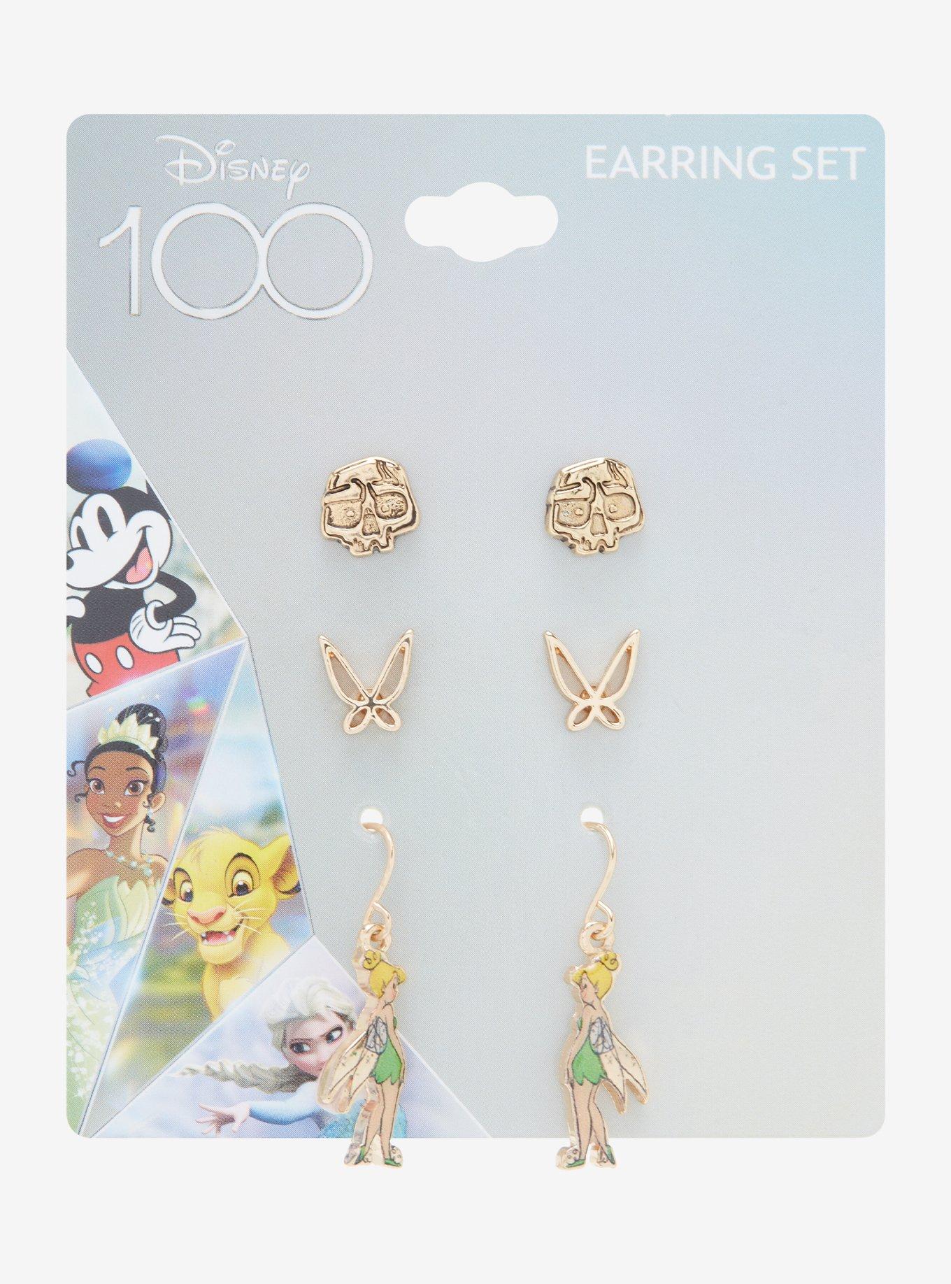 Disney 100 Peter Pan Tinker Bell Icons Earring Set - BoxLunch Exclusive ...