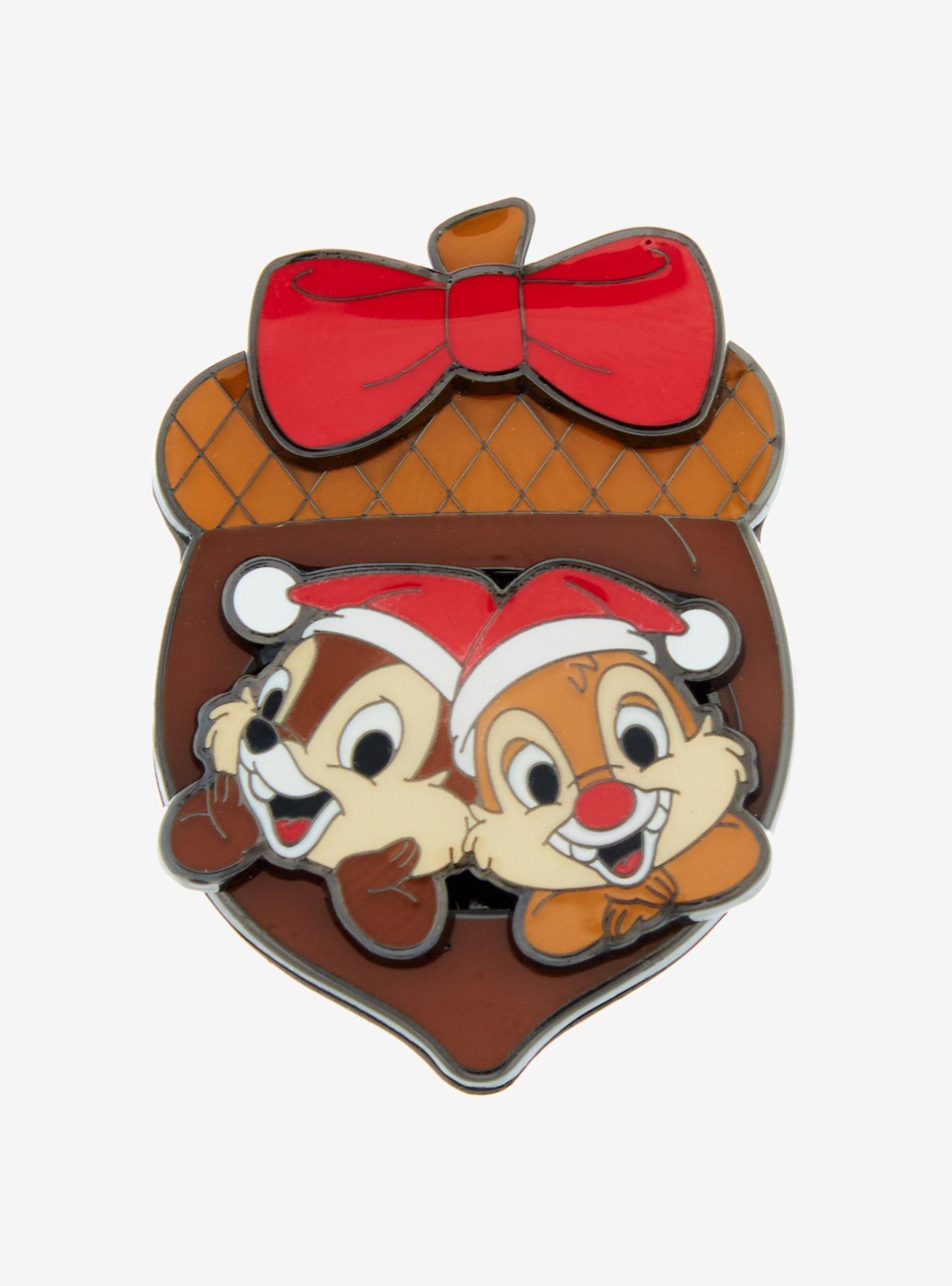 Loungefly Disney Chip 'N' Dale Holiday Acorn Enamel Pin | Hot Topic