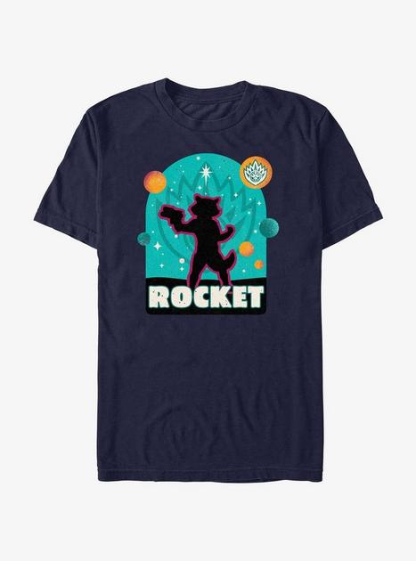 Marvel Guardians of the Galaxy Vol. 3 Rocket Planet T-Shirt - BLUE ...
