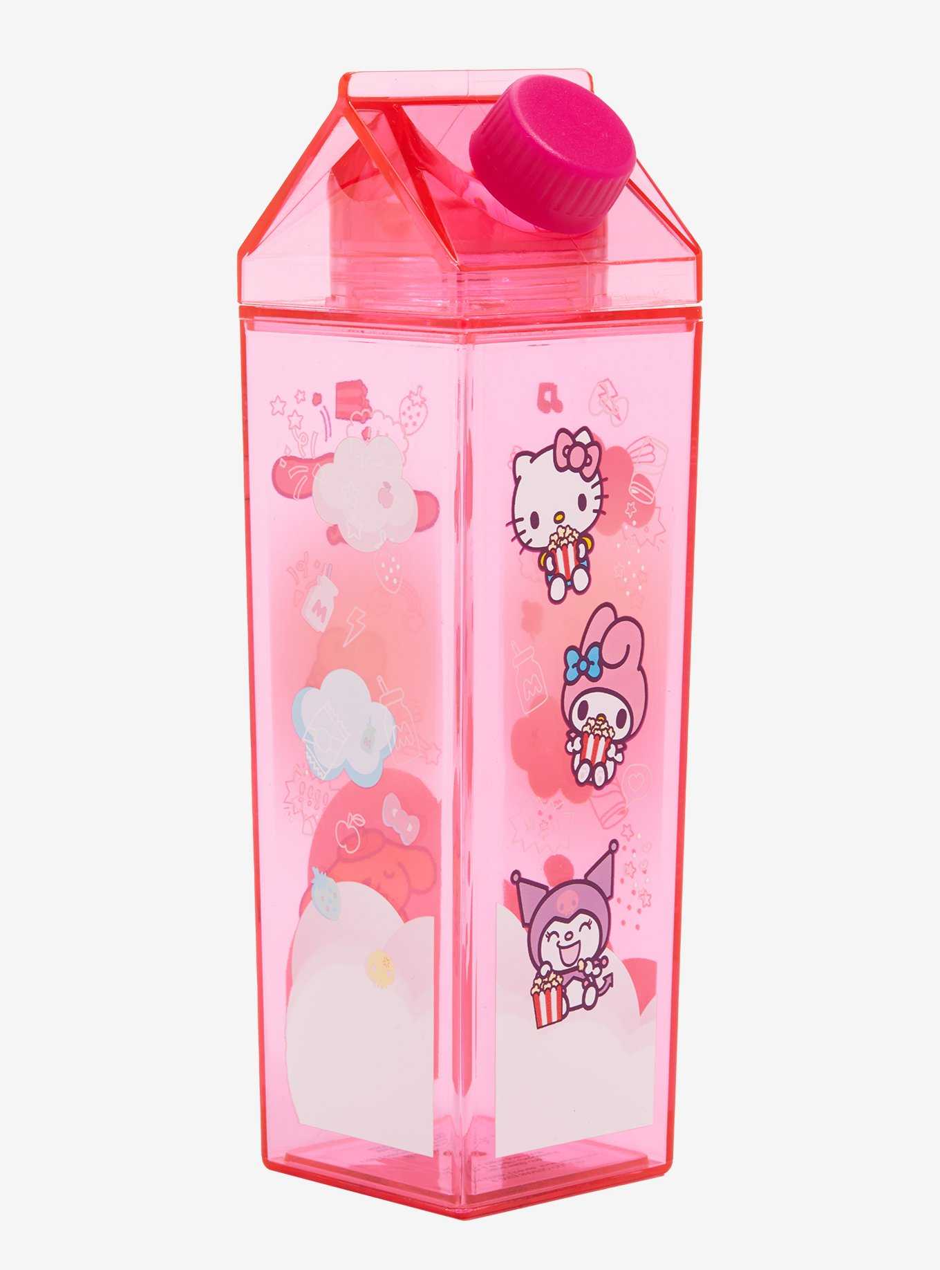 Sanrio Characters Pink Milk Carton Water Bottle | Hot Topic