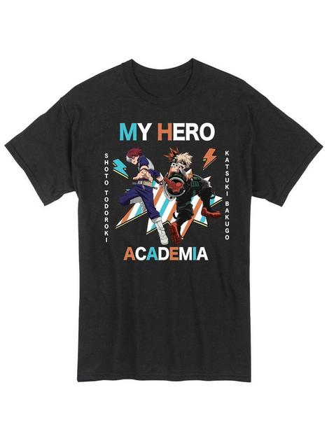 My Hero Academia Bakugo And Todoroki Team Up T-Shirt - BLACK | Hot Topic