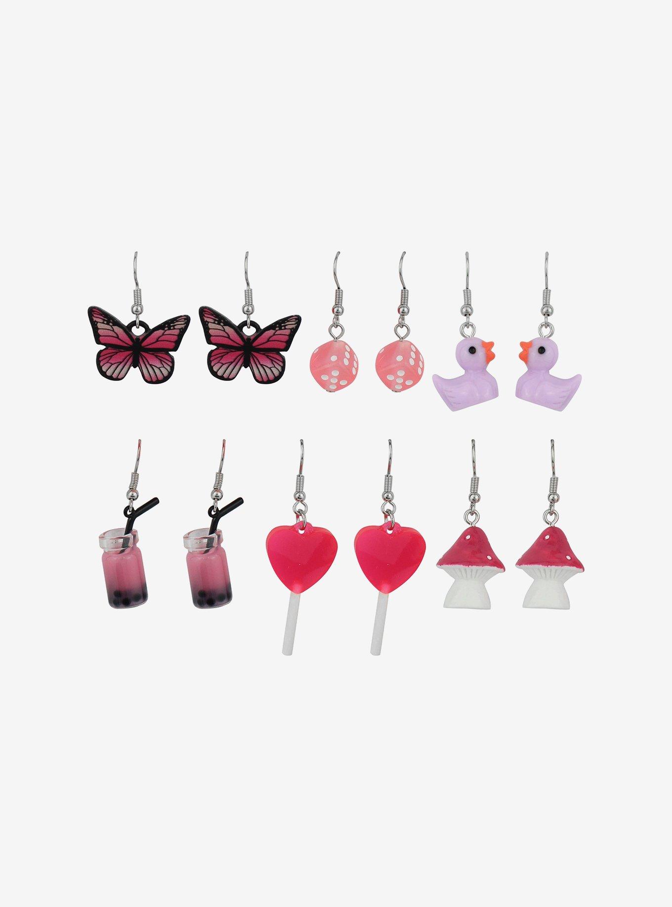 Sweet Society Pink Dream Earring Set Hot Topic