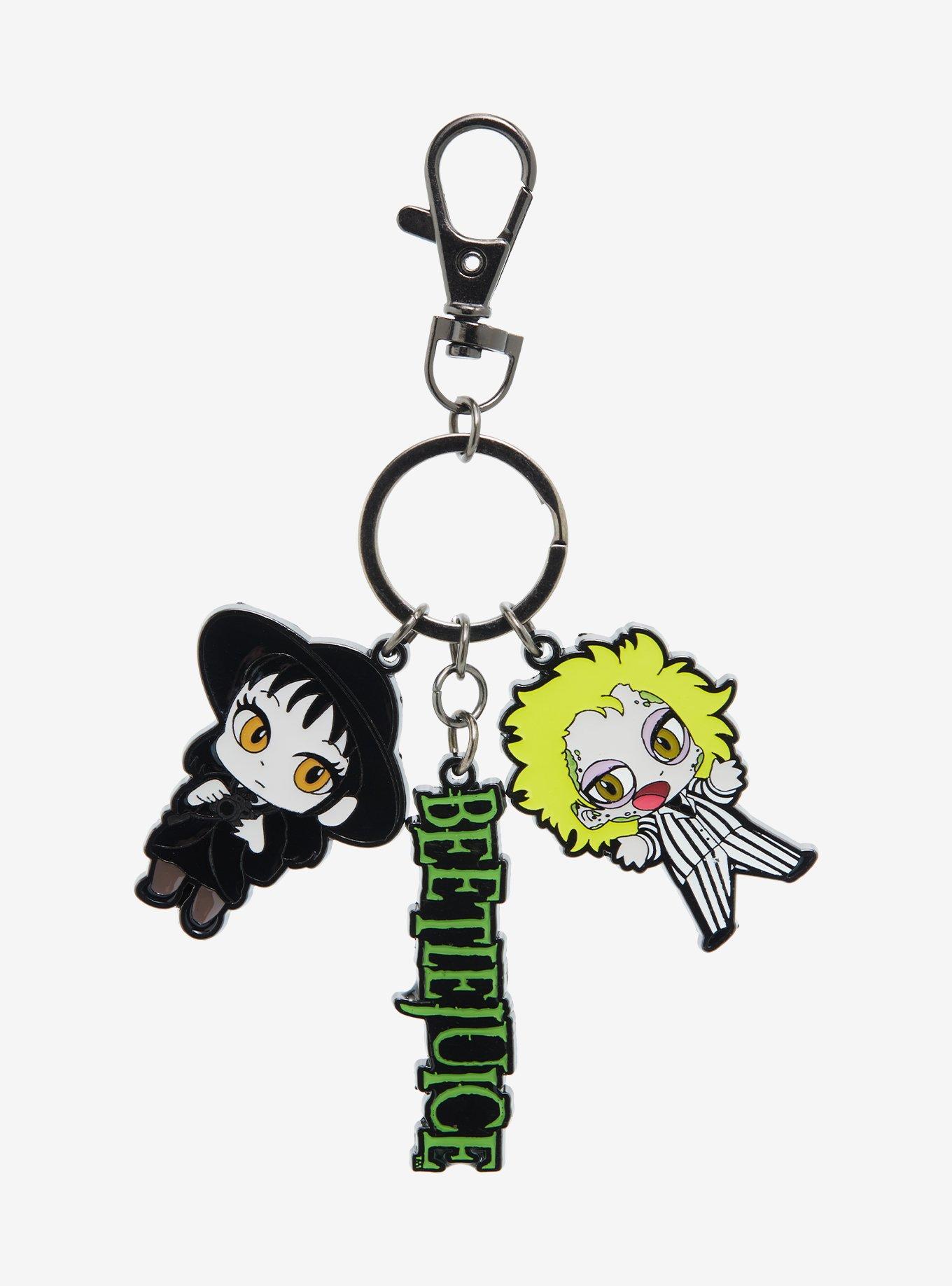 Beetlejuice Characters Multi-Charm Keychain - BoxLunch Exclusive | BoxLunch