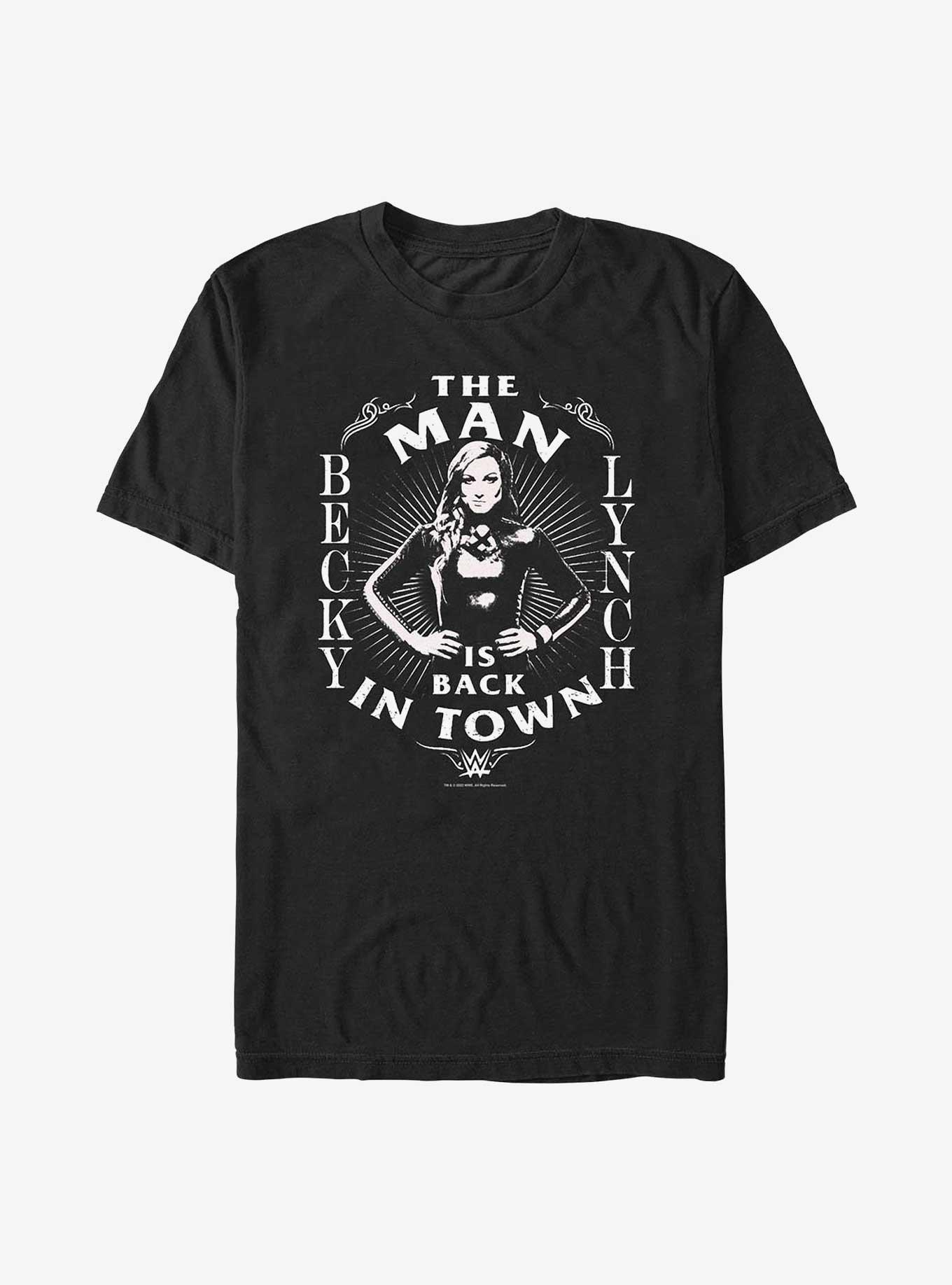WWE Becky Lynch The Man Is Back In Town T-Shirt - BLACK | BoxLunch