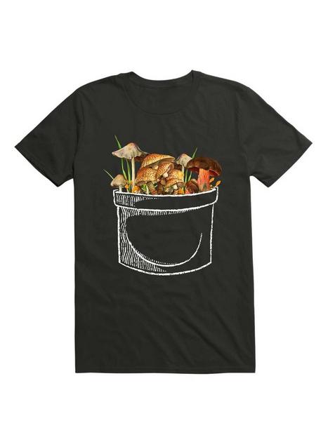 I Love Mushrooms In My Pocket T-Shirt - BLACK | Hot Topic